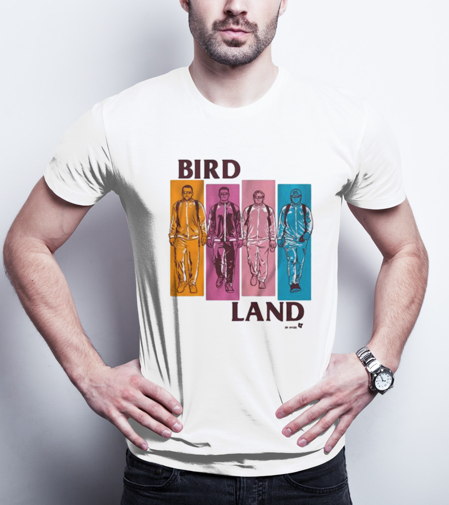 BIRDLAND BROS WALKING COLOR PANELS T-Shirt