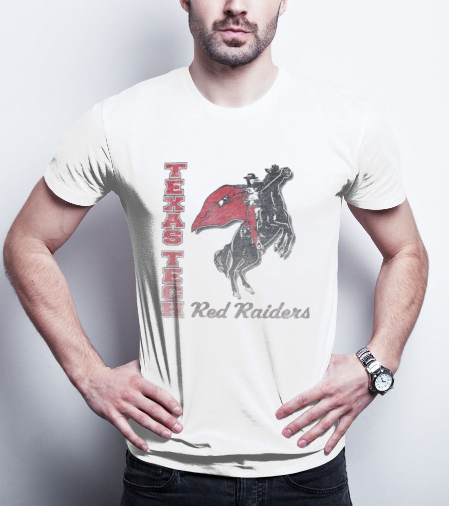 Texas Tech Red Raiders Vintage Phase Out Riding Mascot 47 Franklin T-Shirt