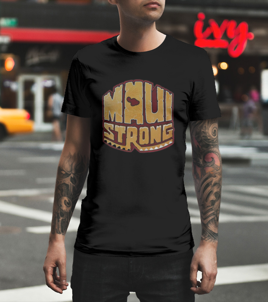 Maui Strong Fundraiser Lahaina Hawaii Shoreline Wildfire Support T-Shirt