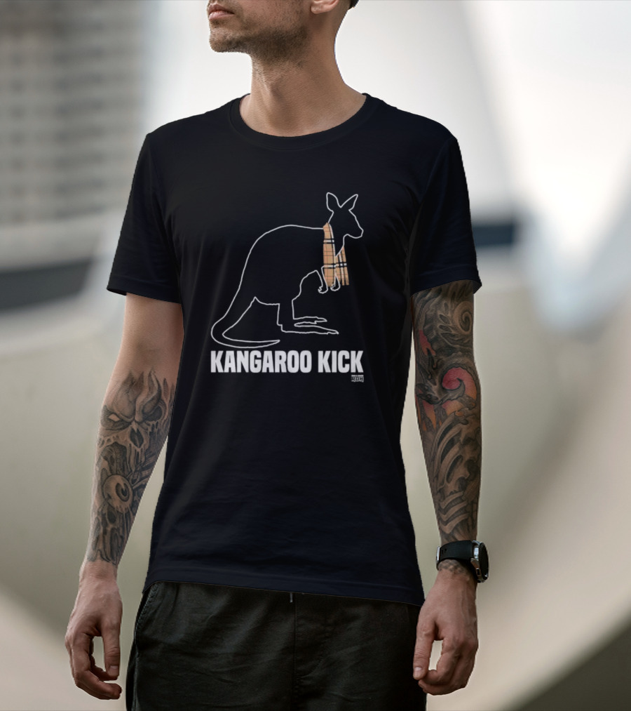 MJF Kangaroo Kick Scarf Outline T-Shirt