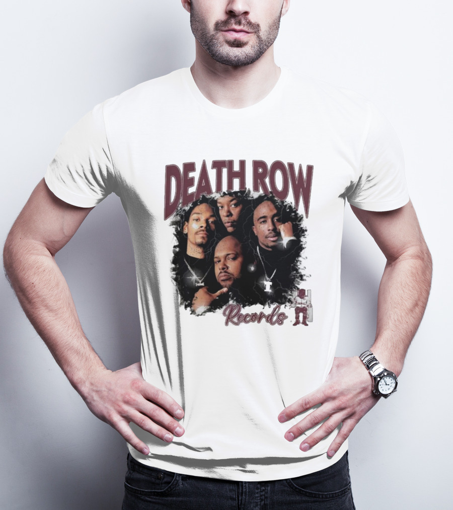 Burgundy Death Row Records Legends 5s T-Shirt