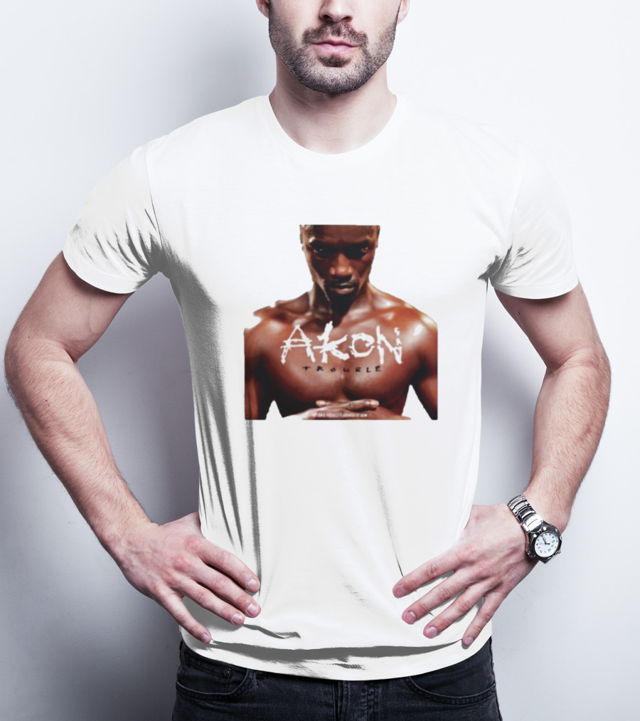 Akon Trouble Album Cover Image T-Shirt