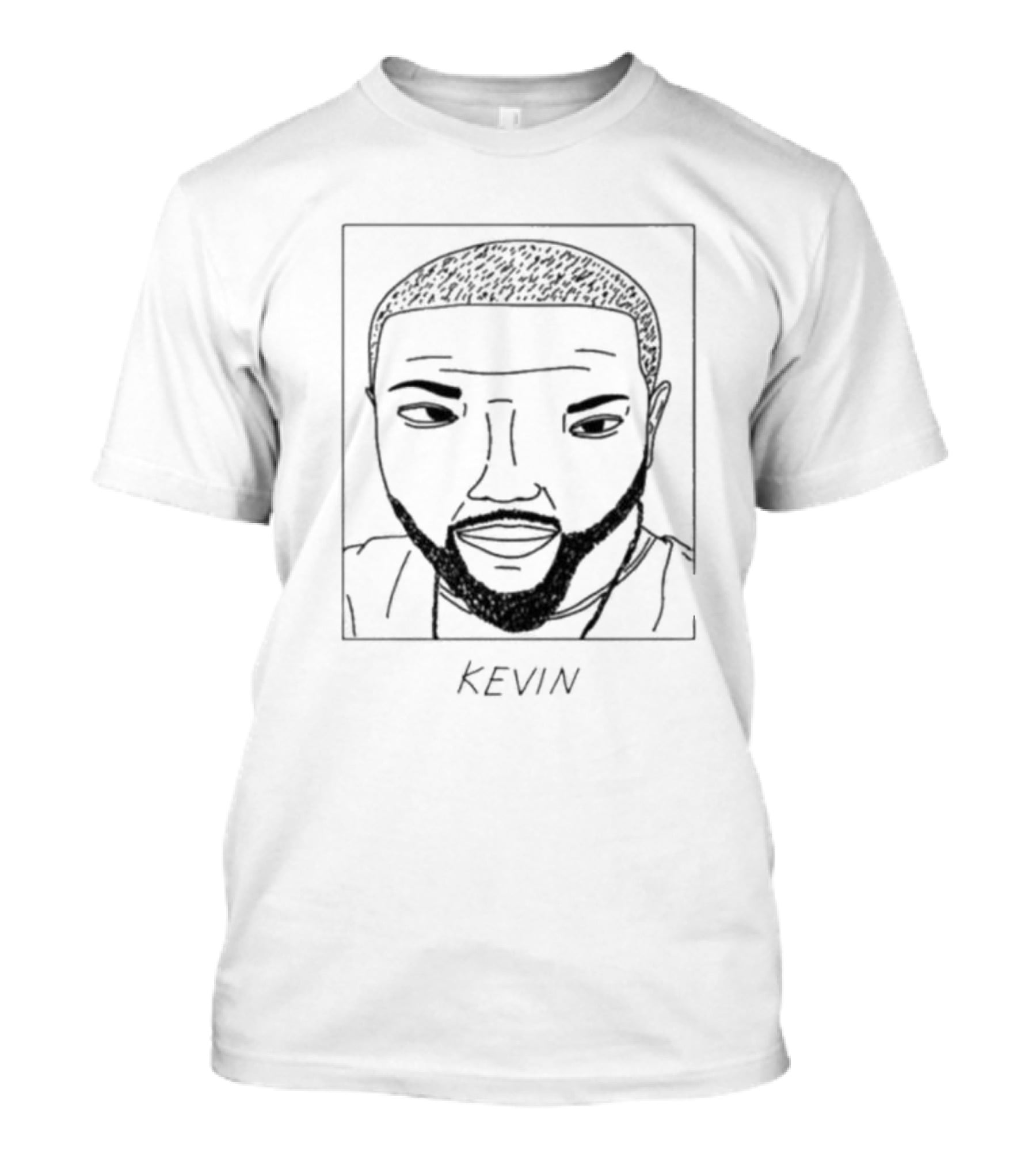 Kevin Hart Sketch Portrait Drawing T-Shirt