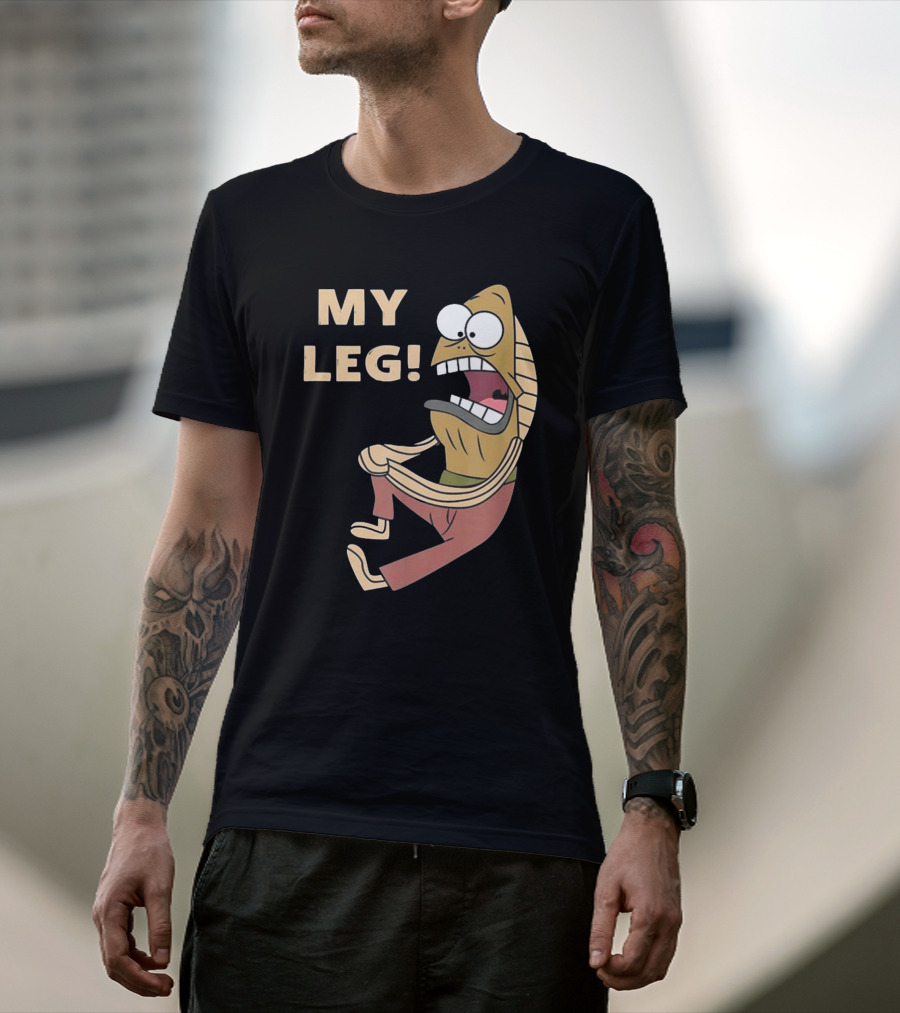 Thebaddestmitch Fred Fish My Leg Scream Character Spongebob Meme T-Shirt