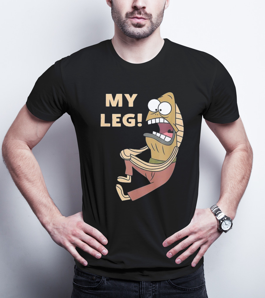 Thebaddestmitch Fred Fish My Leg Scream Character Spongebob Meme T-Shirt