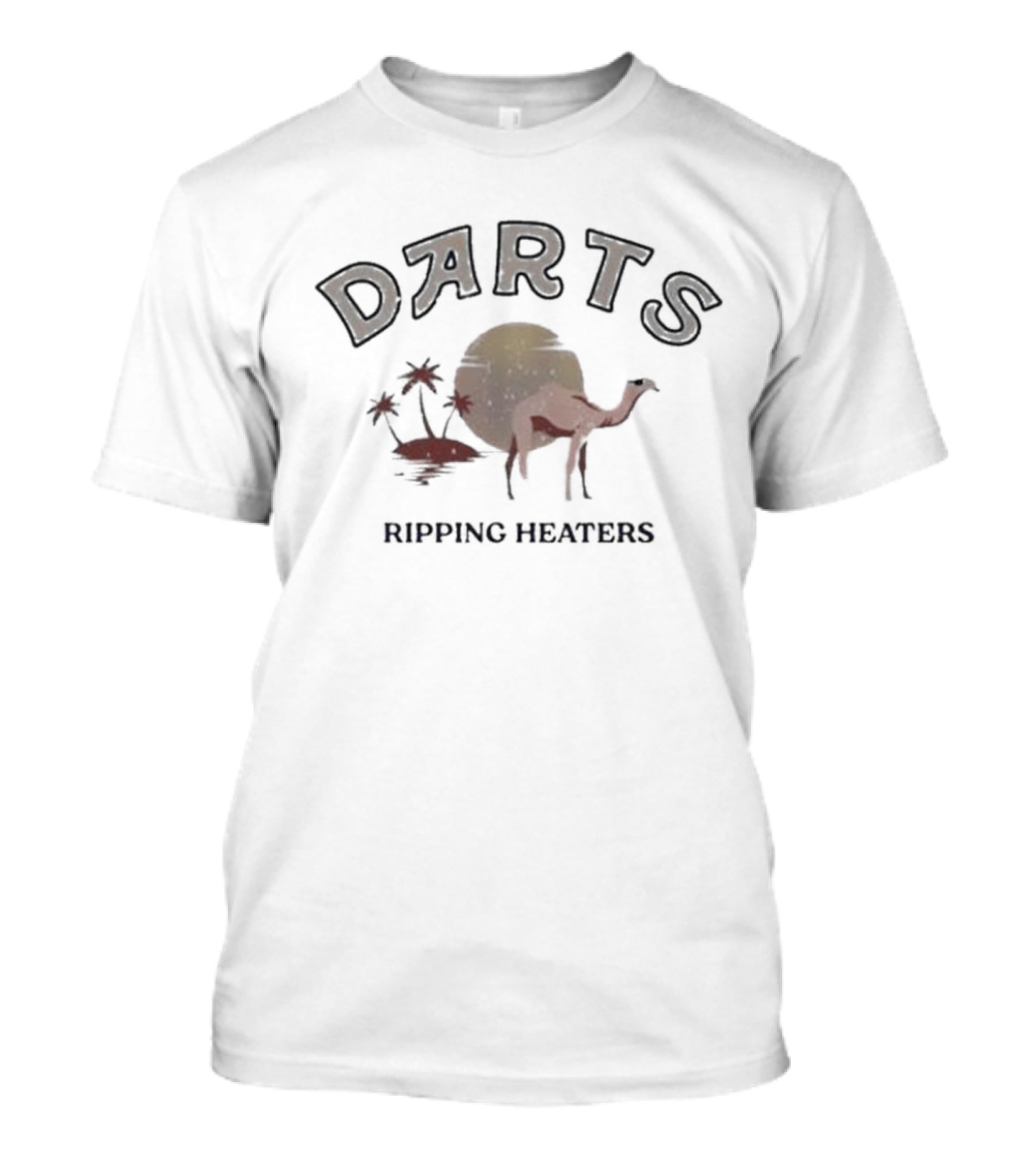 Will Noonan Your Dad’s America Darts Ripping Heaters Camel Sunset Scene T-Shirt