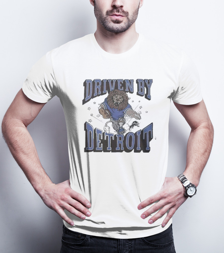Driven By Detroit Lions Football Enthusiast T-Shirt