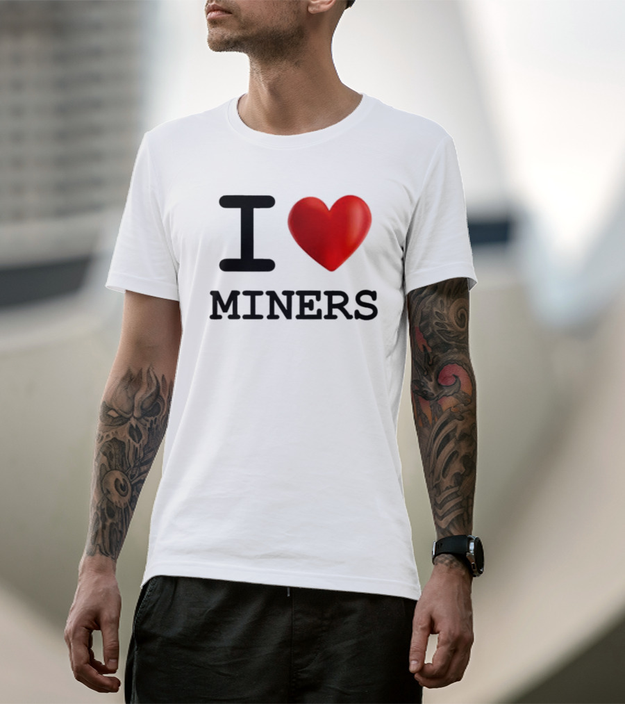 I Heart Miners Red Love T-Shirt