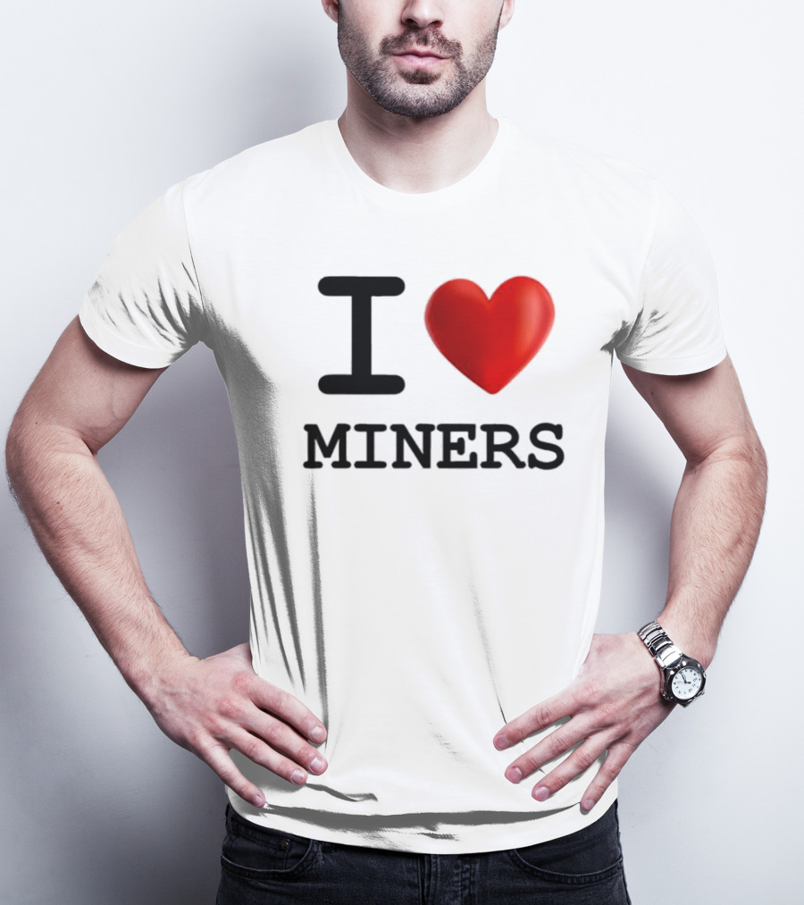 I Heart Miners Red Love T-Shirt