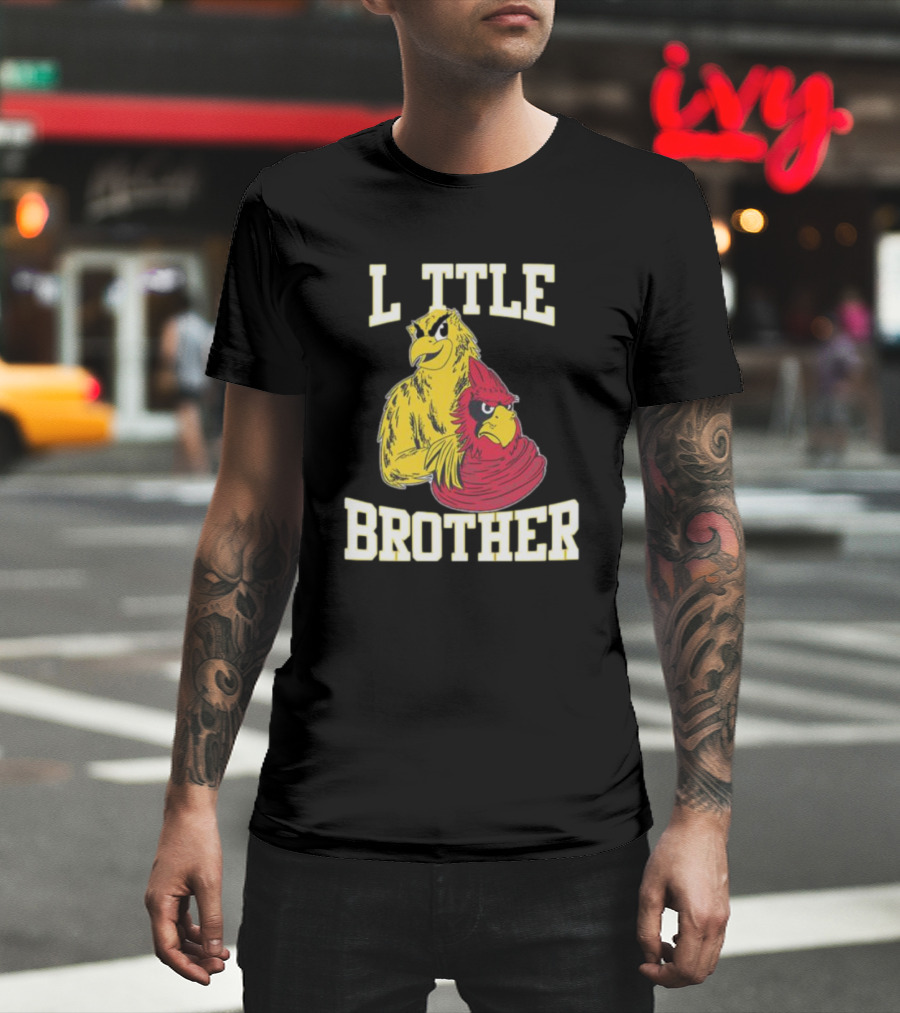 L Ttle Brother Yellow Red Birds T-Shirt