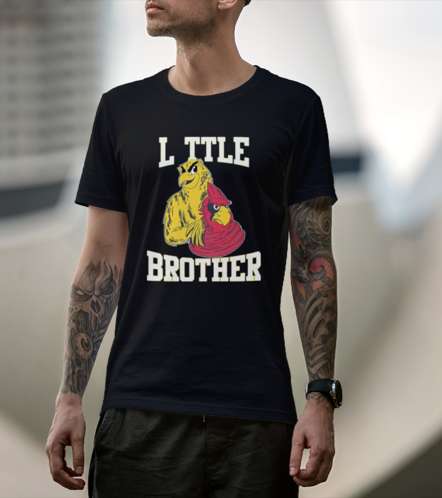 L Ttle Brother Yellow Red Birds T-Shirt