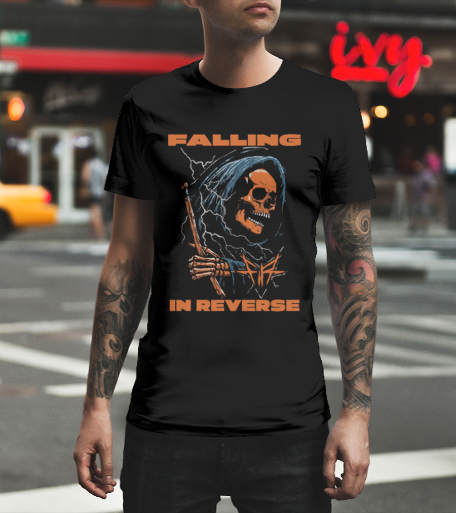 Falling In Reverse Grim Reaper Lightning T-Shirt