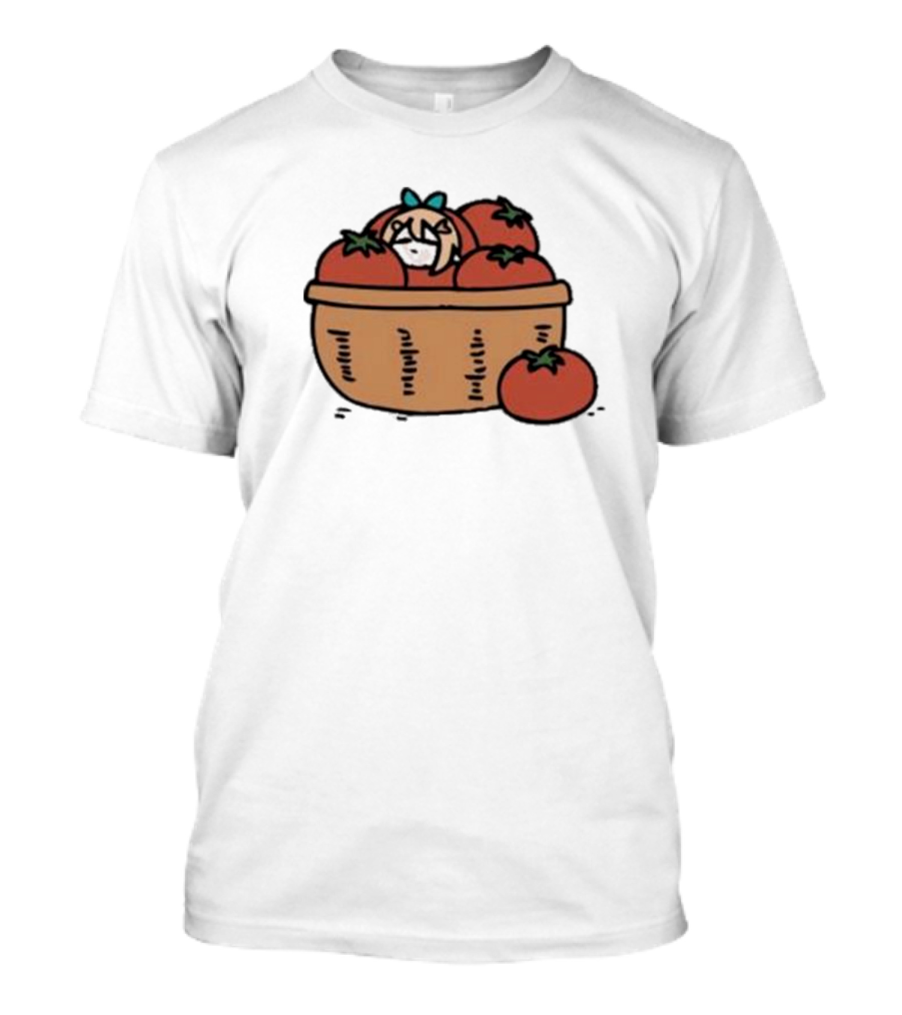 Pomato Anime Character In Tomato Basket T-Shirt