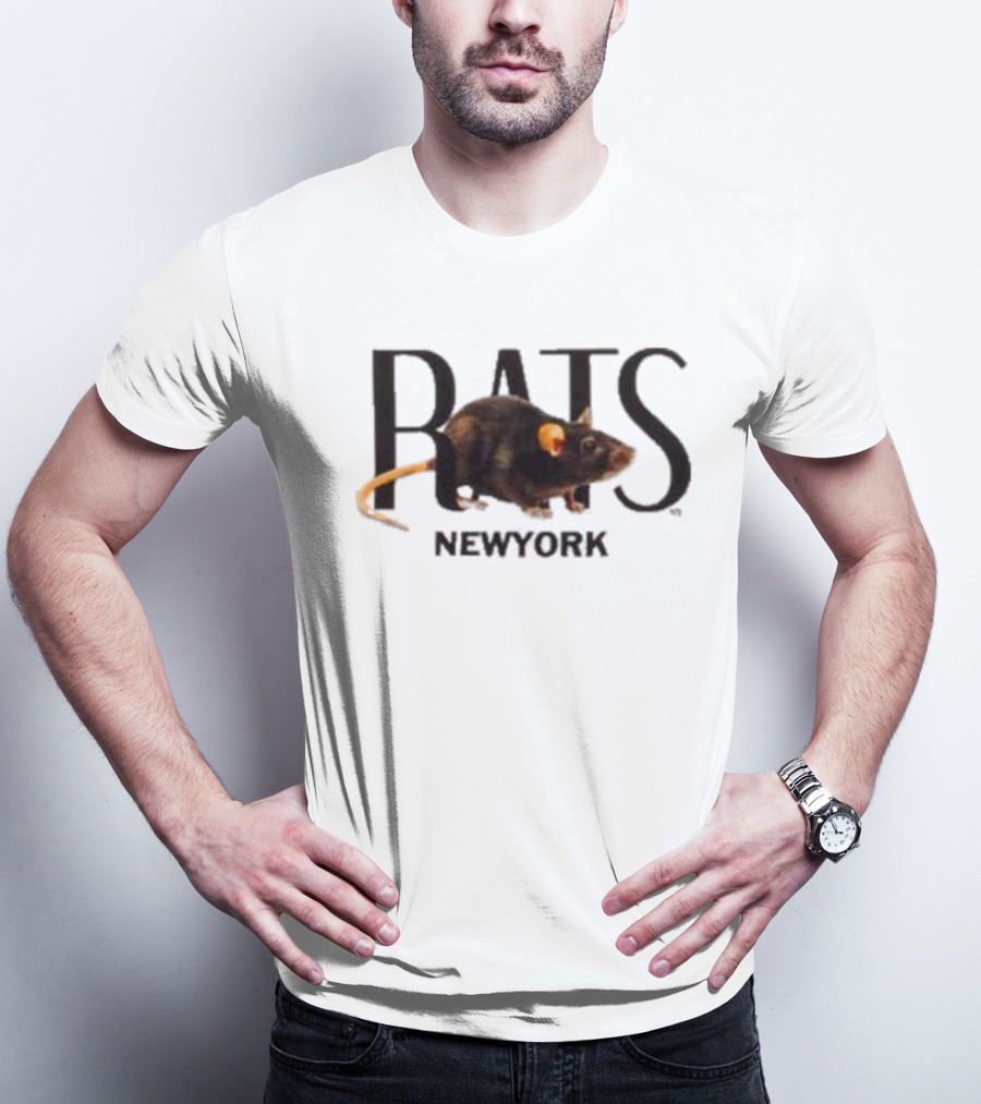 At The Moment X Highsnobiety New York Rats Graphic Rat Image T-Shirt