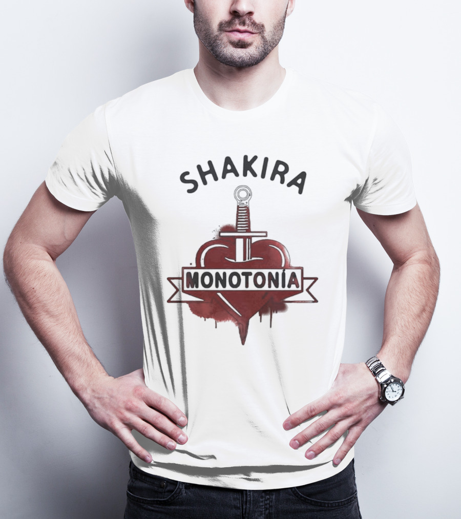 Shakira Monotonía Heart And Sword T-Shirt