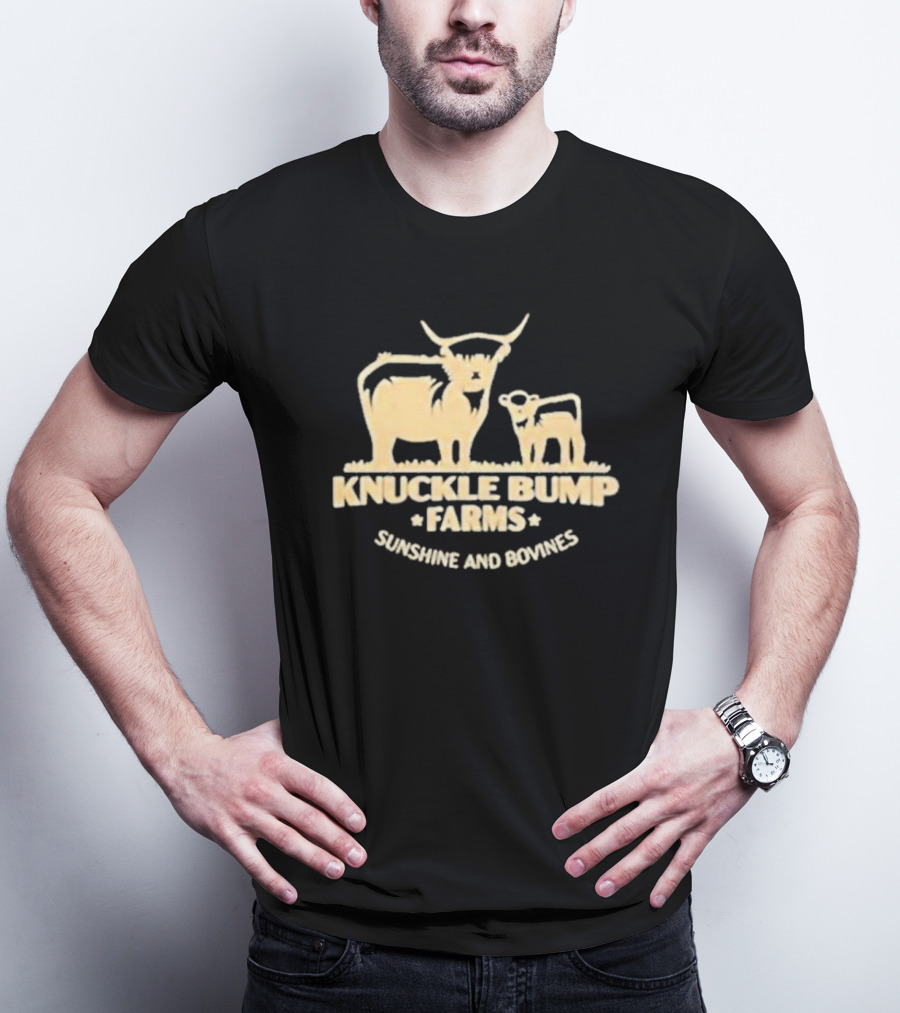 Knuckle Bump Farms Cattle Sunshine And Bovines T-Shirt