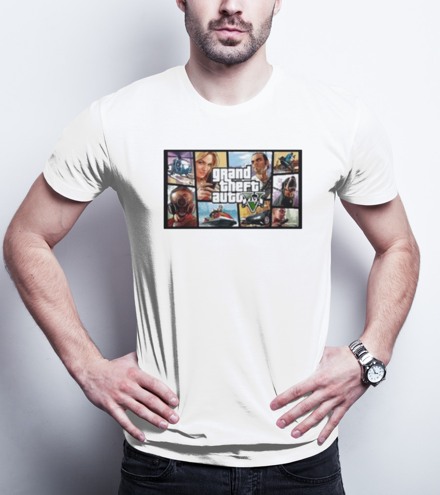 Grand Theft Auto 5 Character Montage T-Shirt