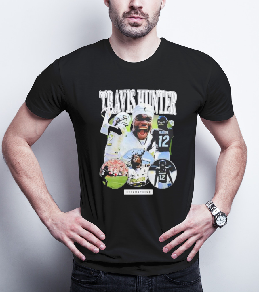Travis Hunter Football Dreamathon Performance Highlights T-Shirt