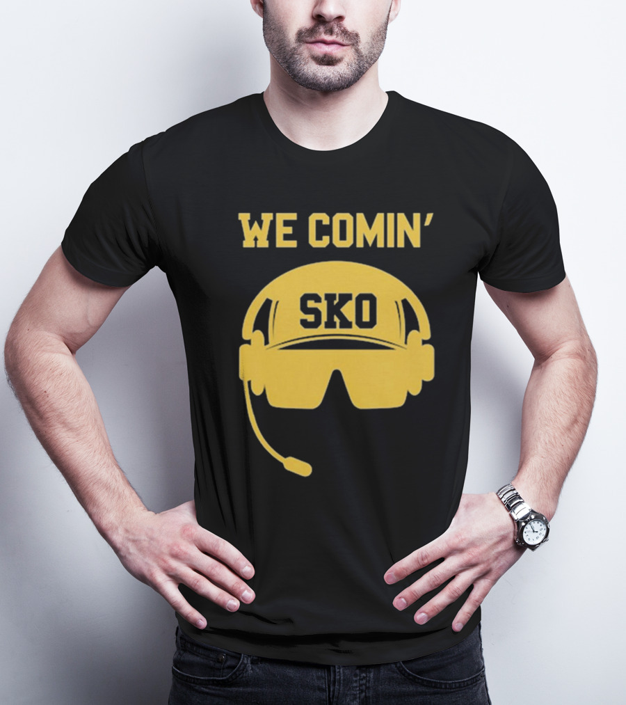 WE COMIN' SKO Prime Boulder Football Headset T-Shirt