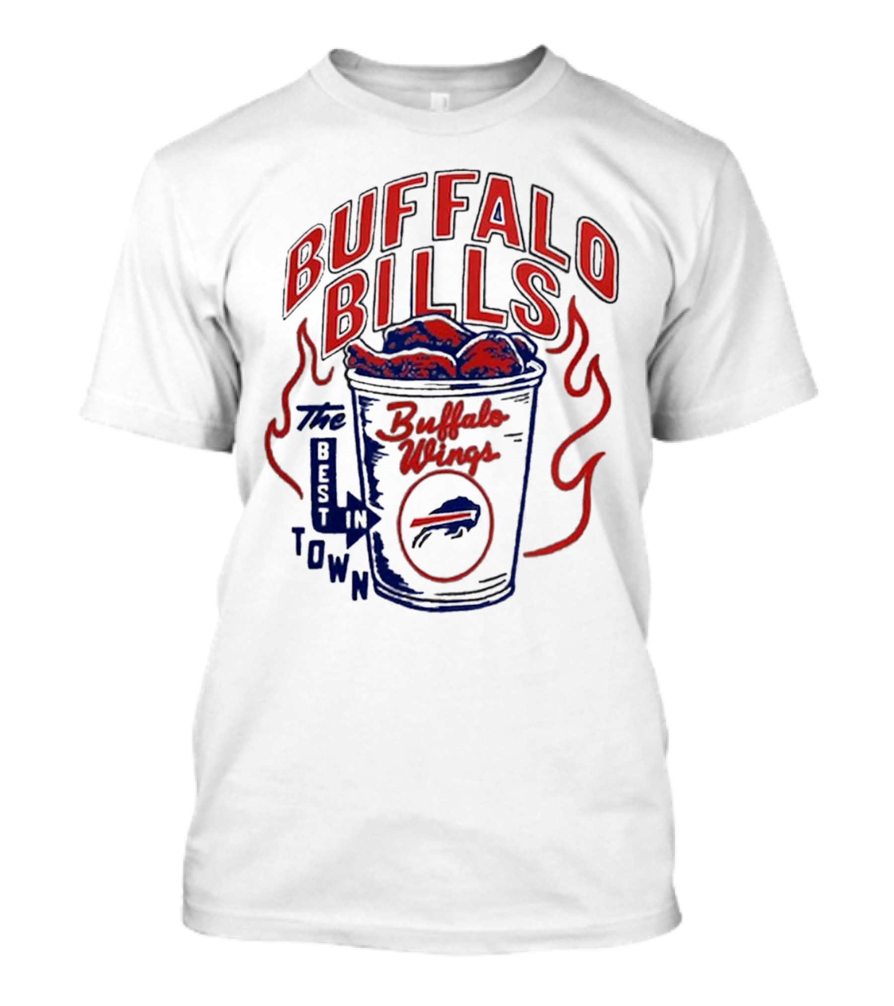 Buffalo Bills Best In Town Buffalo Wings NFL Flavortown Homage T-Shirt