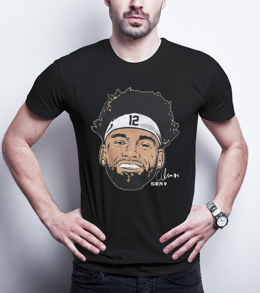 Chris Olave 12 Headband Swag NFLPA Signature T-Shirt