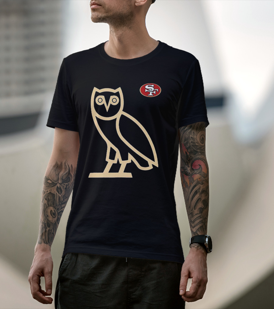 San Francisco 49ers SF Ovo Owl Scarlet T-Shirt