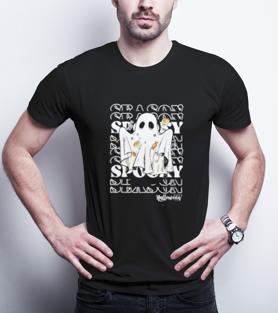 Spooky Season Ghost Halloween Candy T-Shirt