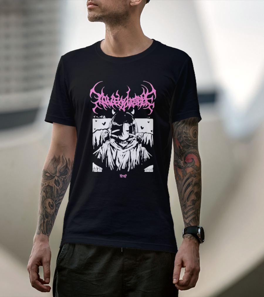 Loveyourself Gothic Anime Aesthetic Hearts T-Shirt
