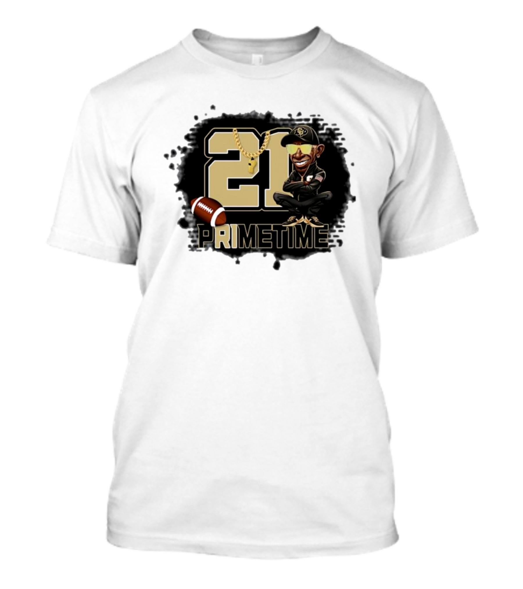 21 Prime Time Football Deion Sanders Coach Swea Mens Womens T-Shirt