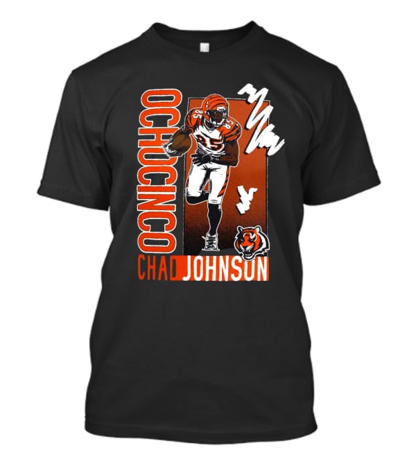 Ochocinco Chad Johnson Cincinnati Bengals Caricature T-Shirt
