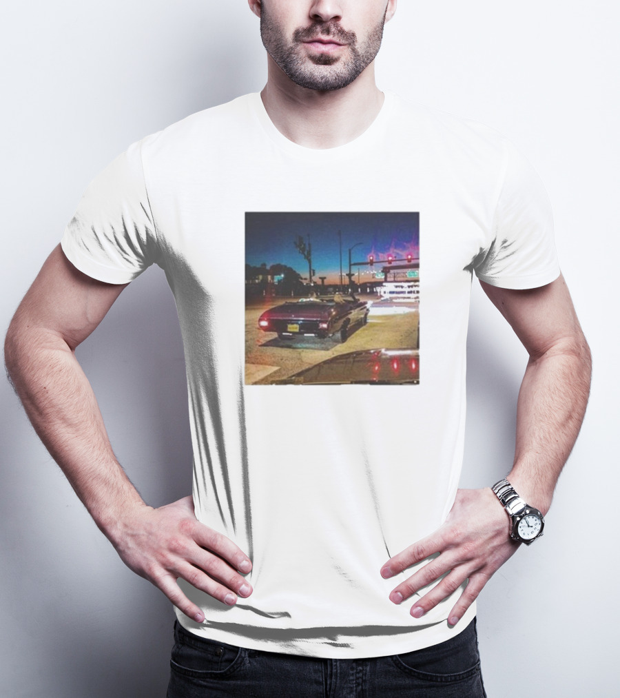 Intheclutch Bad Blood Taylor Night Drive Vintage Car Scene T-Shirt