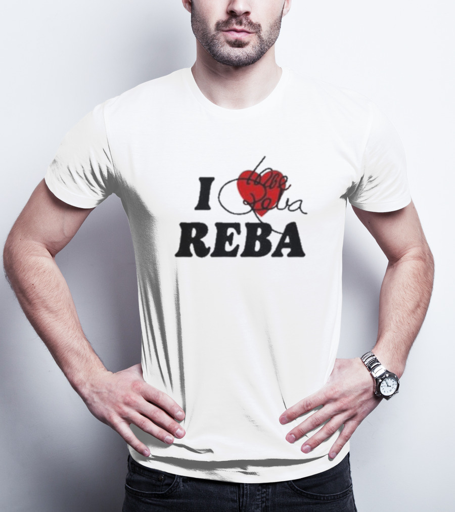 I Love Reba Red Heart Reba Mcentire T-Shirt