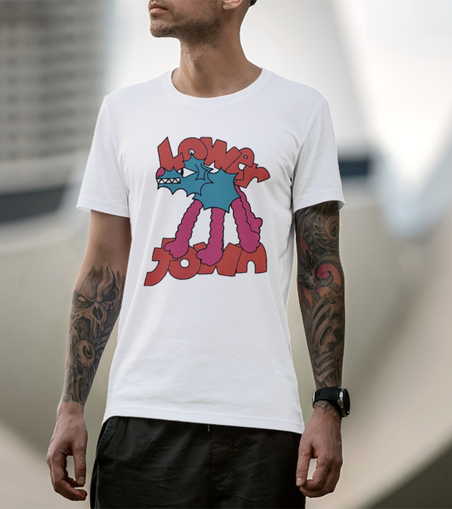 Lowertown Playful Cartoon Dog T-Shirt