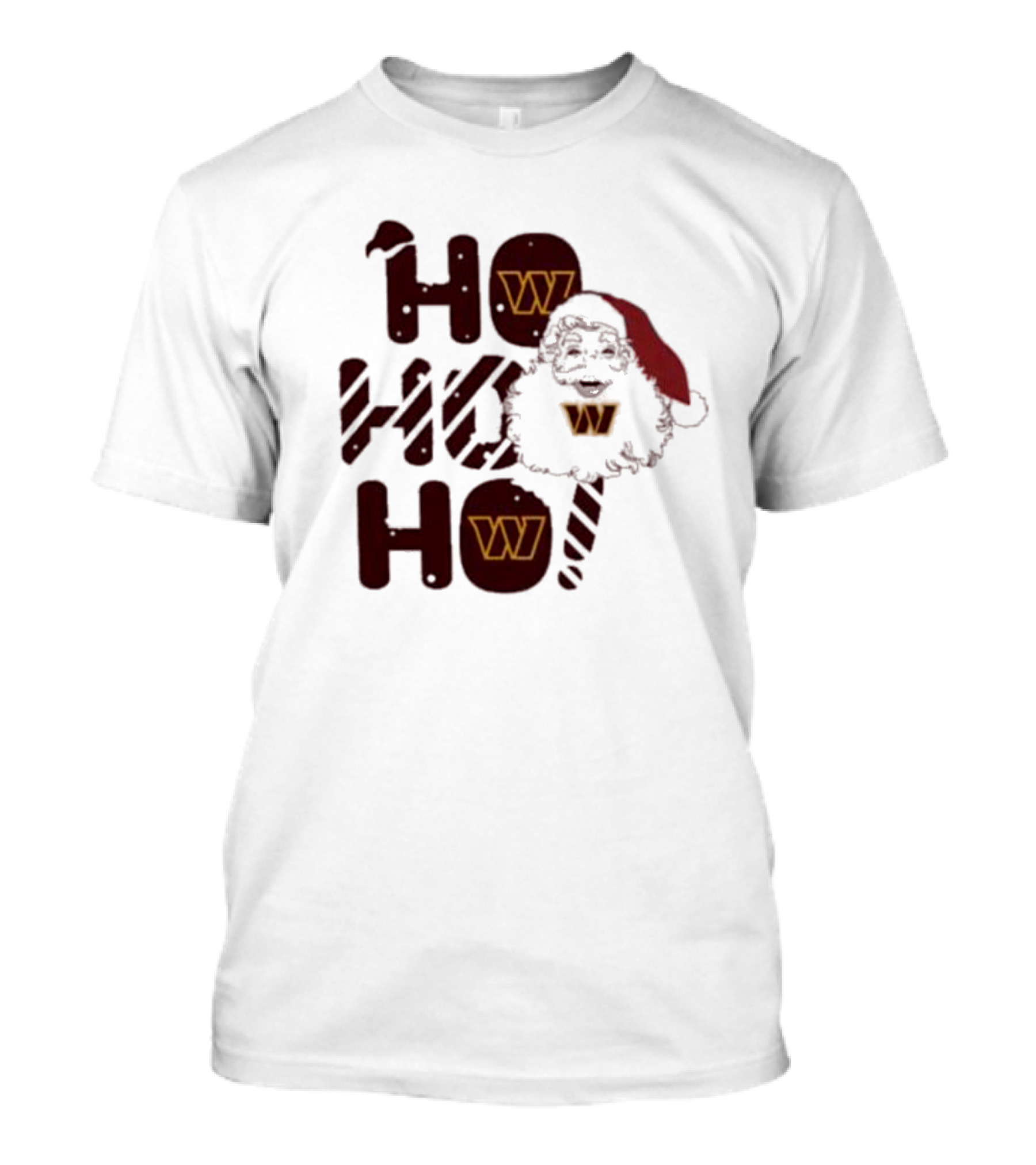 Washington Commanders Christmas Santa Ho Ho Ho T-Shirt