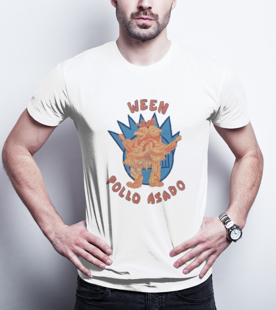 Ween Pollo Asado Blue Starburst Chicken Rock Duo T-Shirt