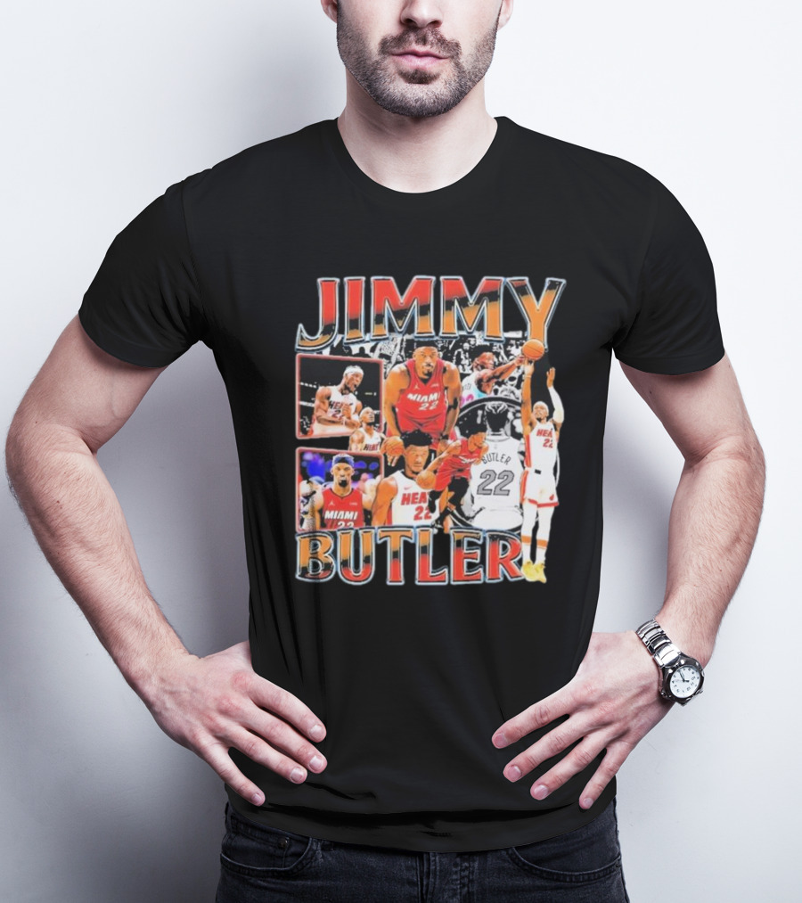 Jimmy Butler Miami Heat Emo Basketball Game Hair Funny Vintage Fear The Hair T-Shirt