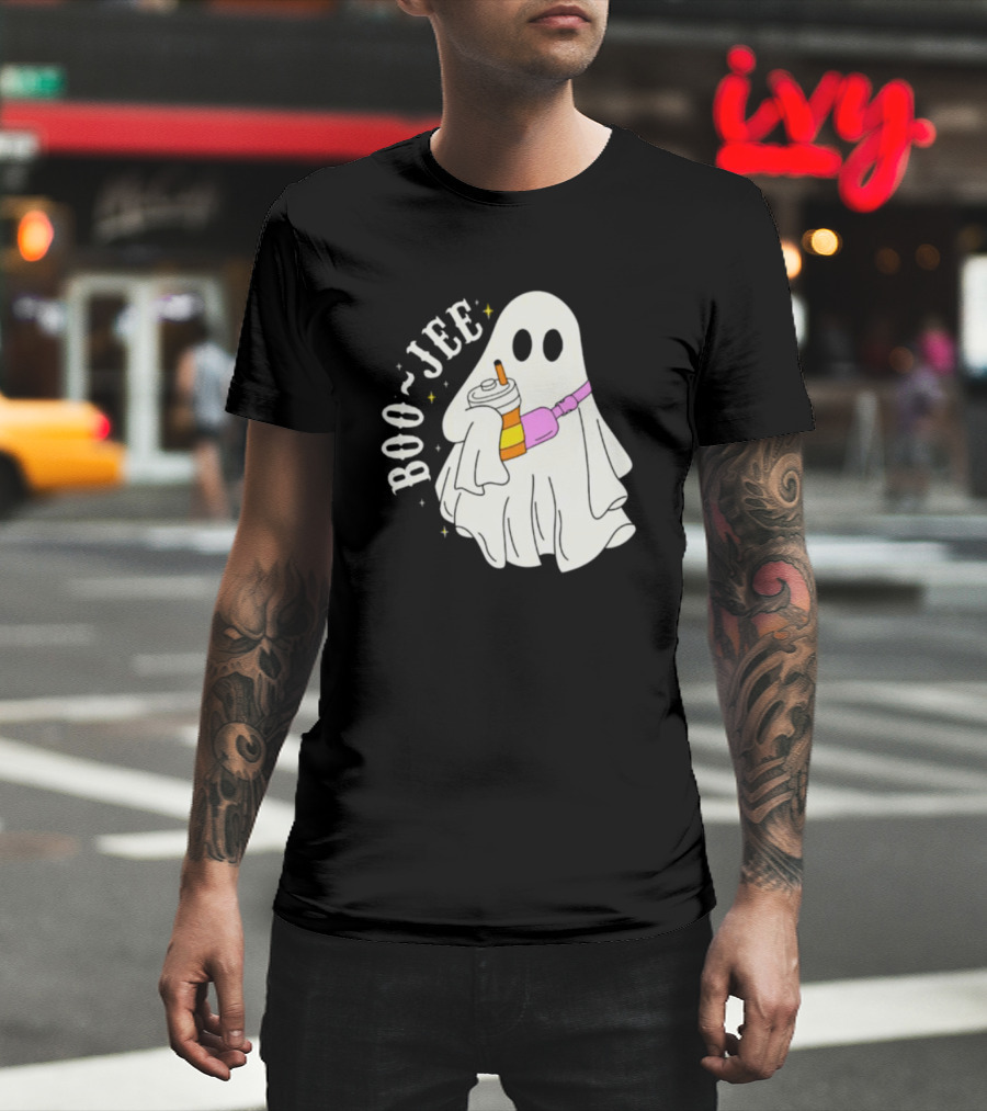 Boo Jee Ghost Cute Funny Halloween Ghost Boo-Jee T-Shirt