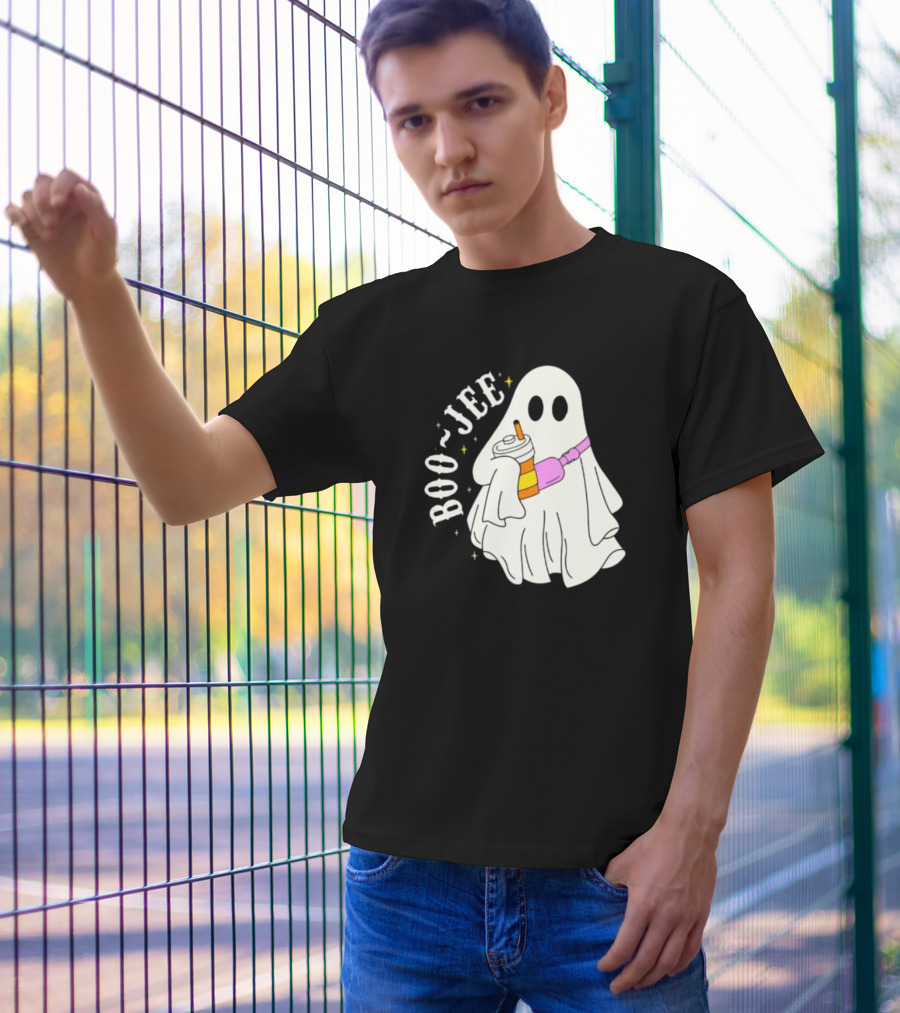 Boo Jee Ghost Cute Funny Halloween Ghost Boo-Jee T-Shirt