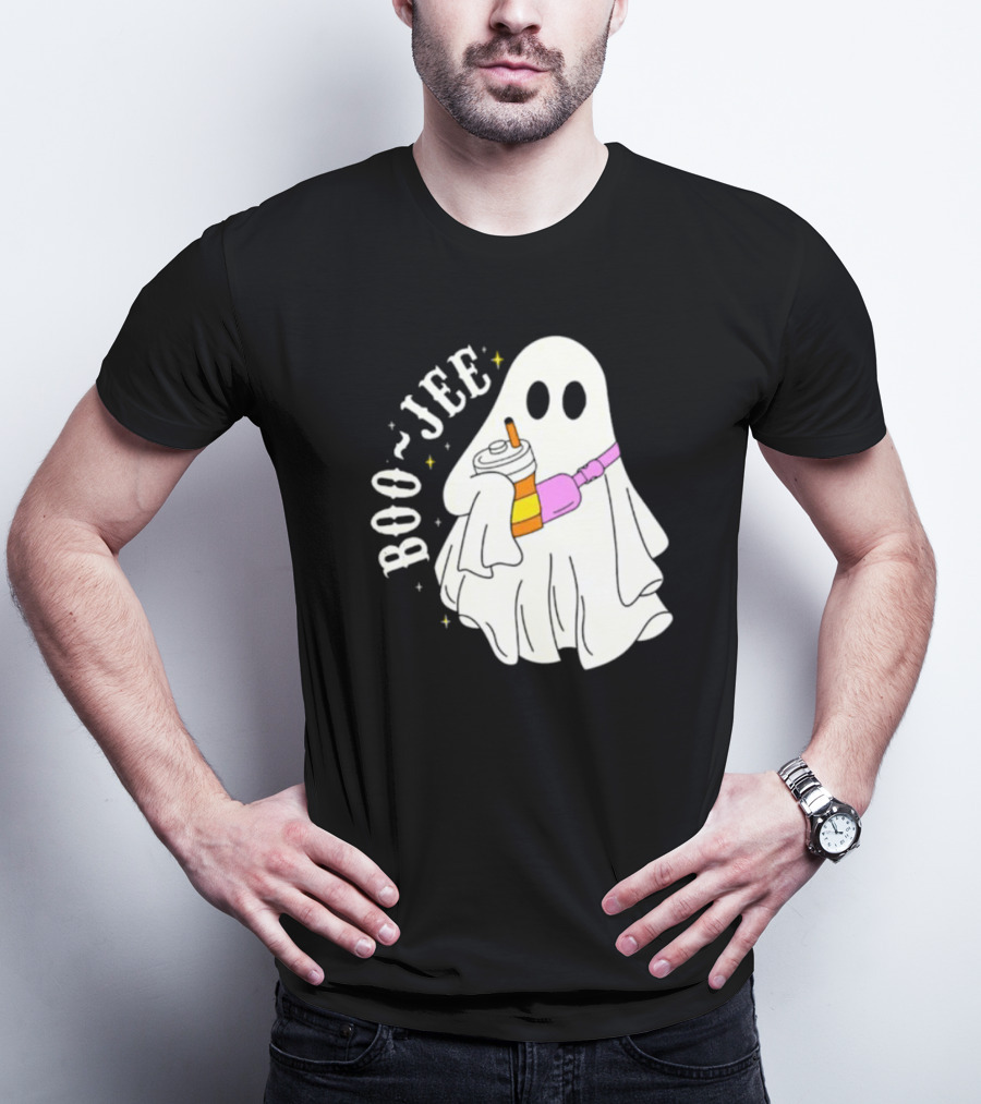 Boo Jee Ghost Cute Funny Halloween Ghost Boo-Jee T-Shirt