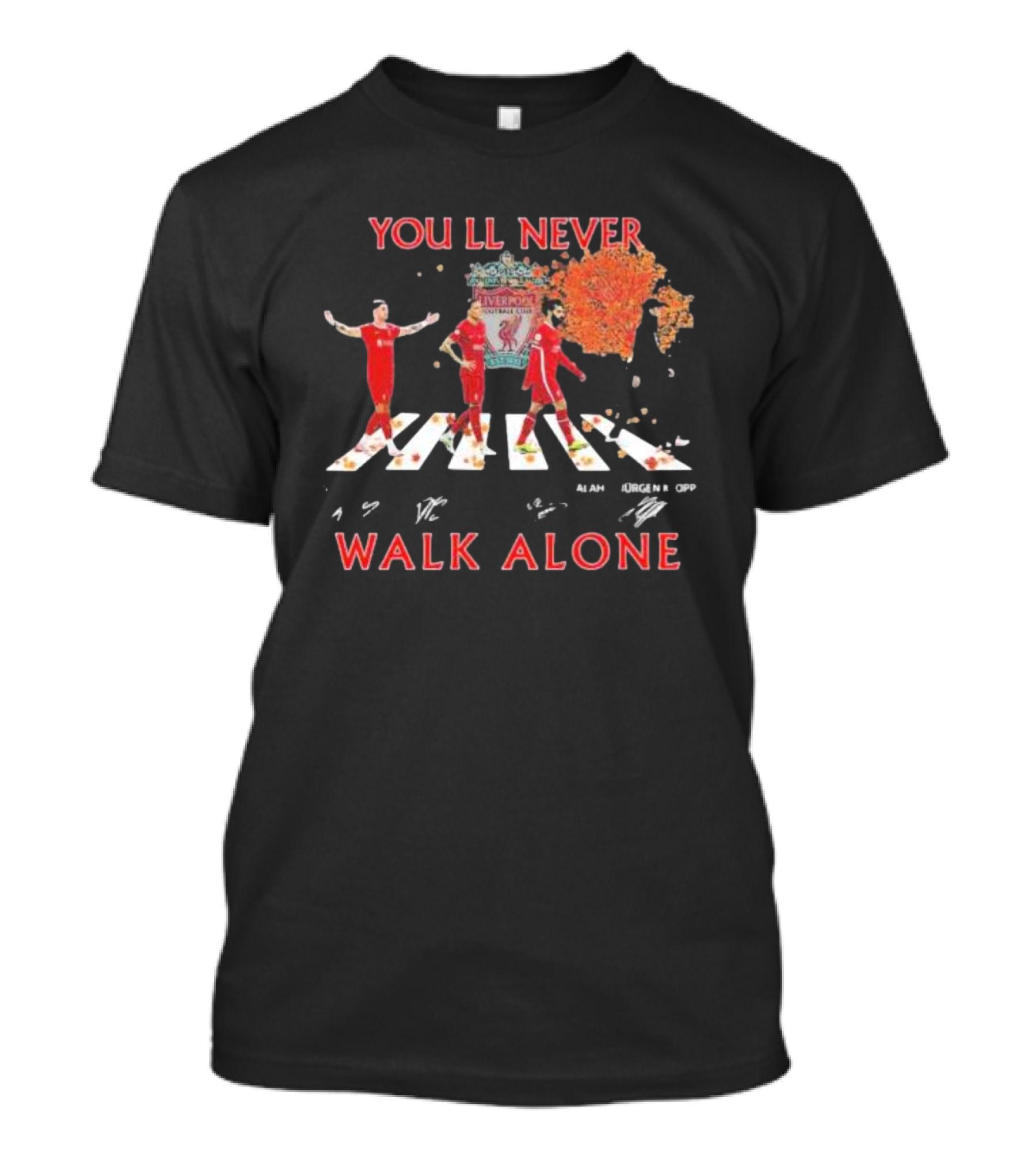 Liverpool FC You'll Never Walk Alone Abbey Road Jurgen Klopp T-Shirt