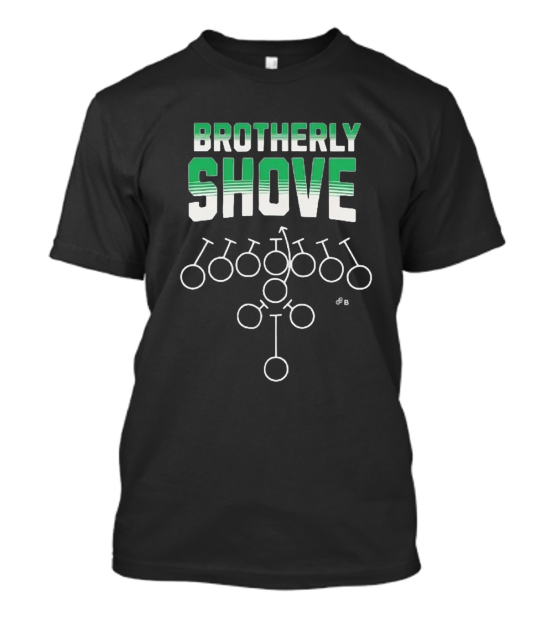 Philadelphia Eagles Brotherly Shove Football Play Diagram T-Shirt