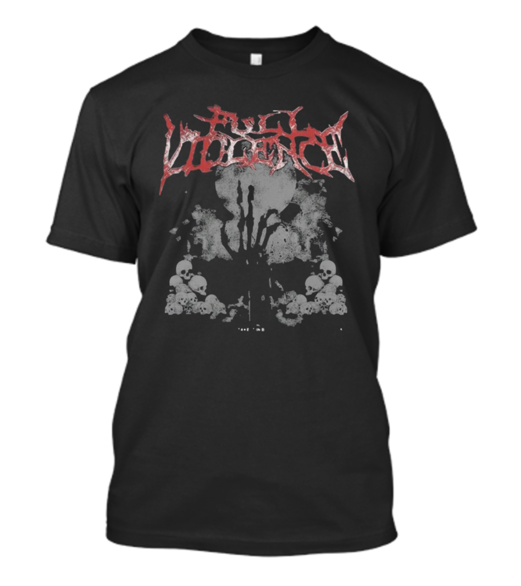 Full Violence Bones Take It In Blood I'm Back Skulls And Moon T-Shirt