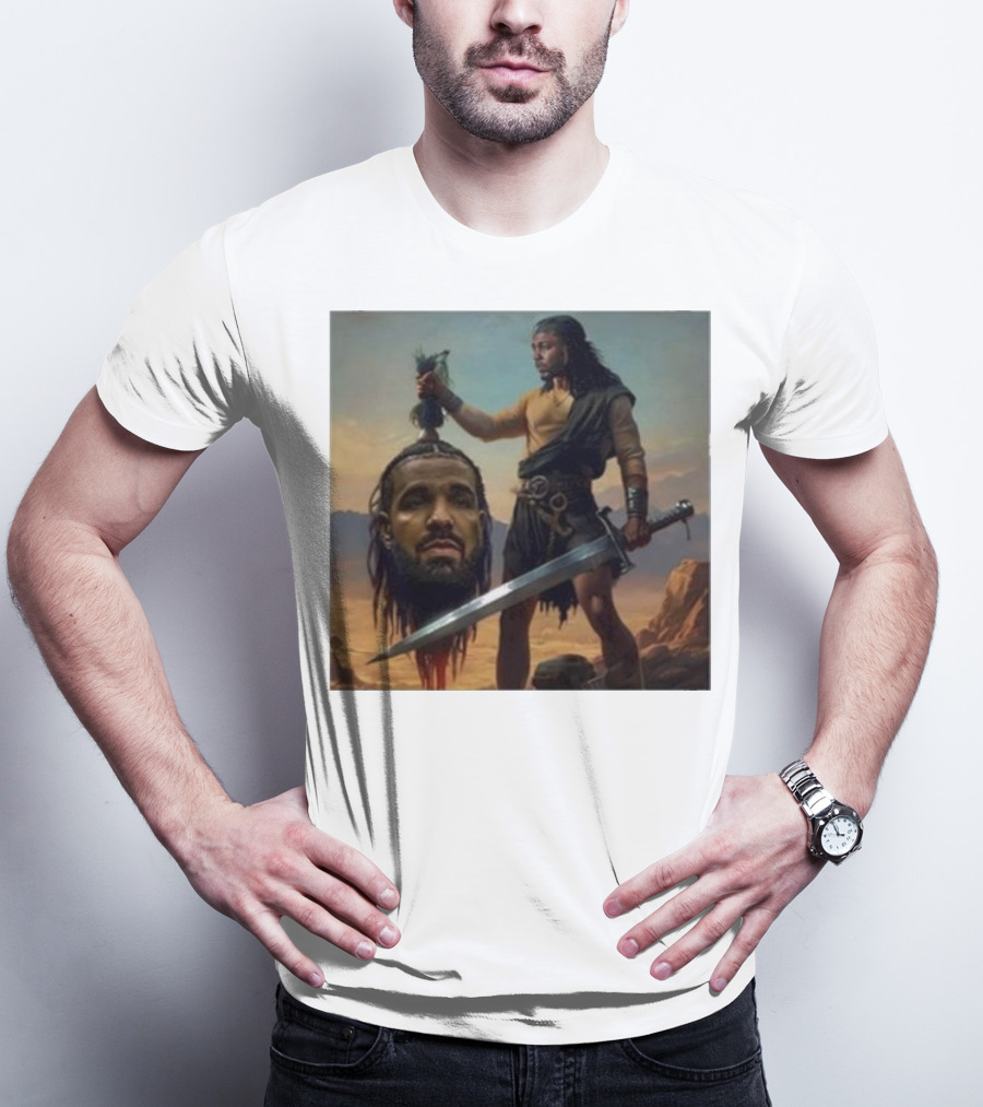 Hermainem Kendrick Holding Drake’s Head In Epic Scene T-Shirt