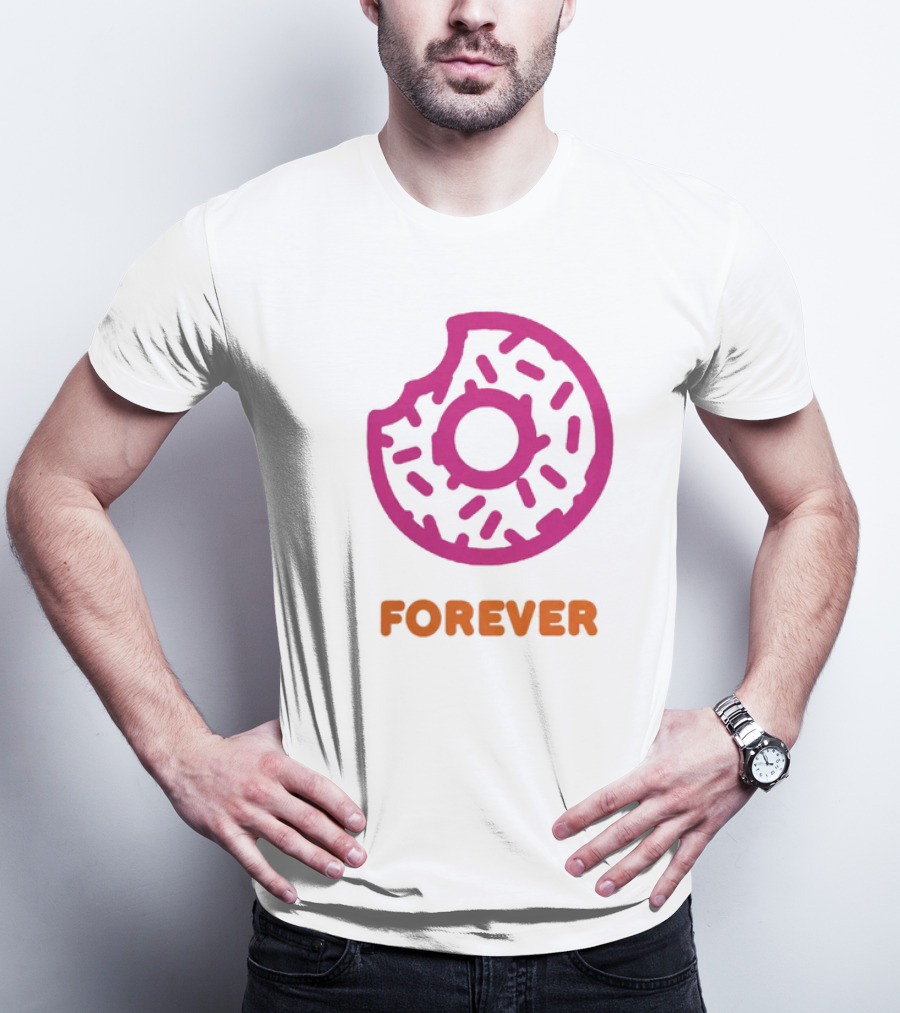 Dunkin Donut Forever Merch Pink Sprinkled T-Shirt