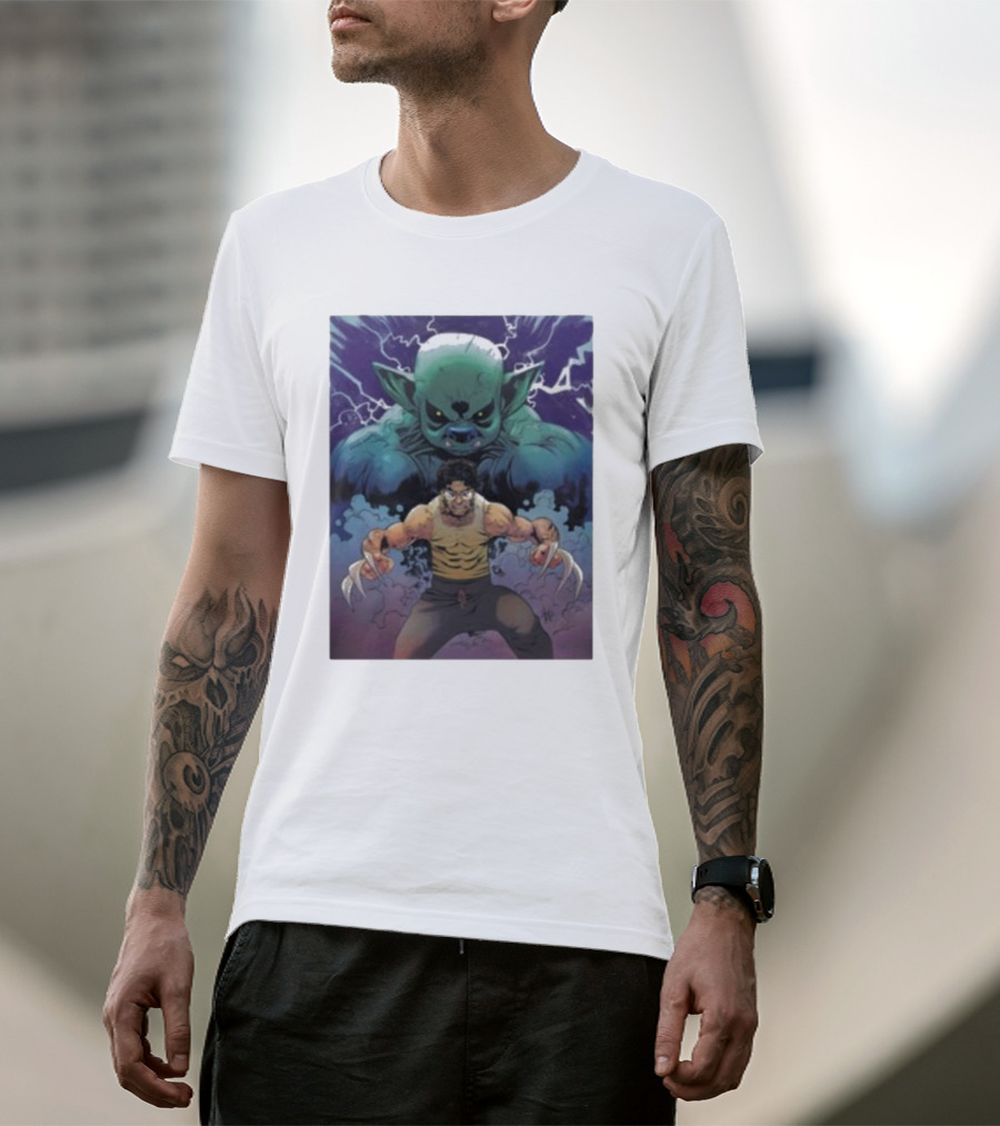 Rick Glassman Rick And Goblin Wolverine Style Fantasy T-Shirt