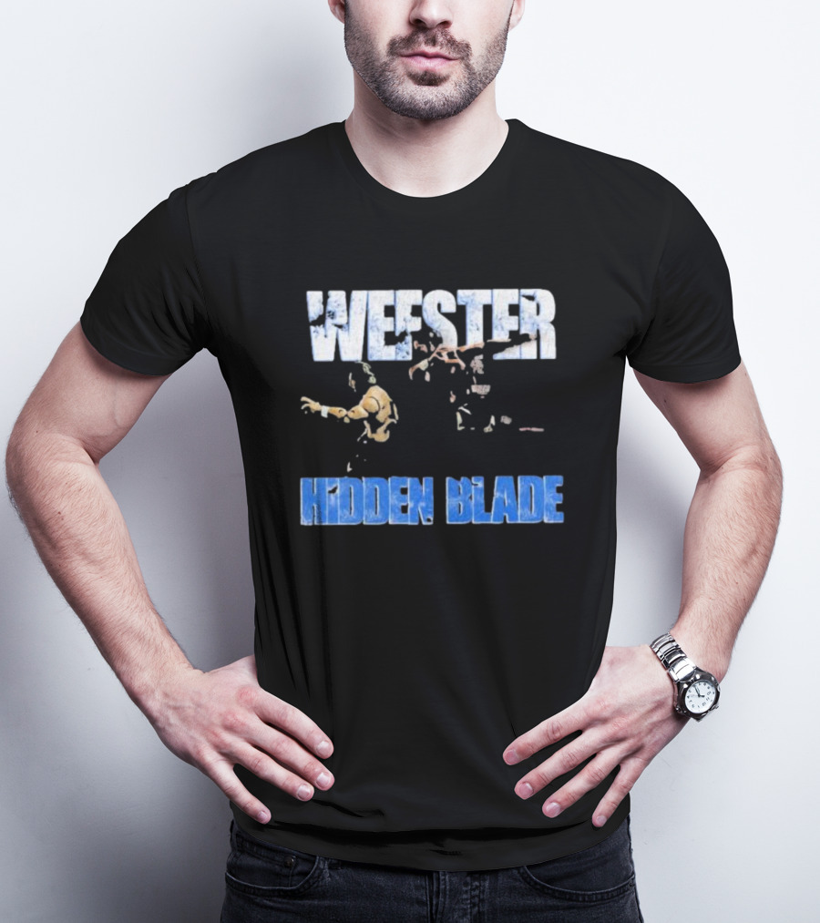 Wefster Hidden Blade Wrestling Action And Combat T-Shirt
