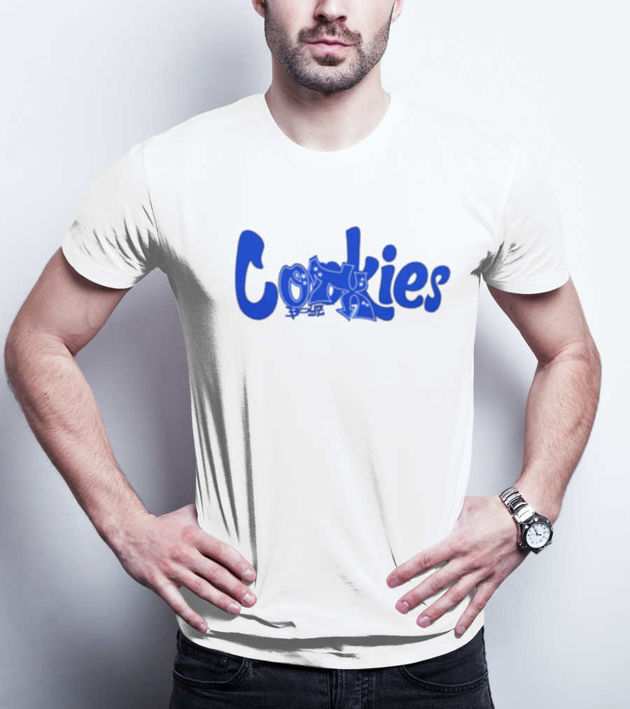 Cookies X Otxboyz Out Of The Box Graffiti Blue Streetwear Collaboration T-Shirt
