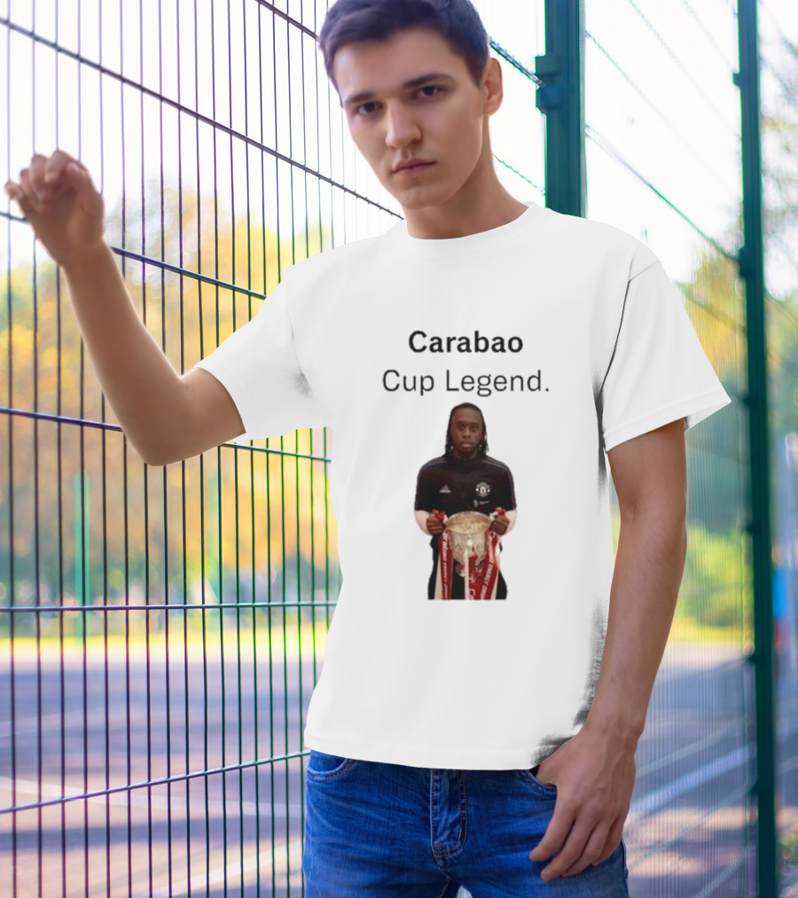Carabao Cup Legend Football Icon Holding Trophy T-Shirt