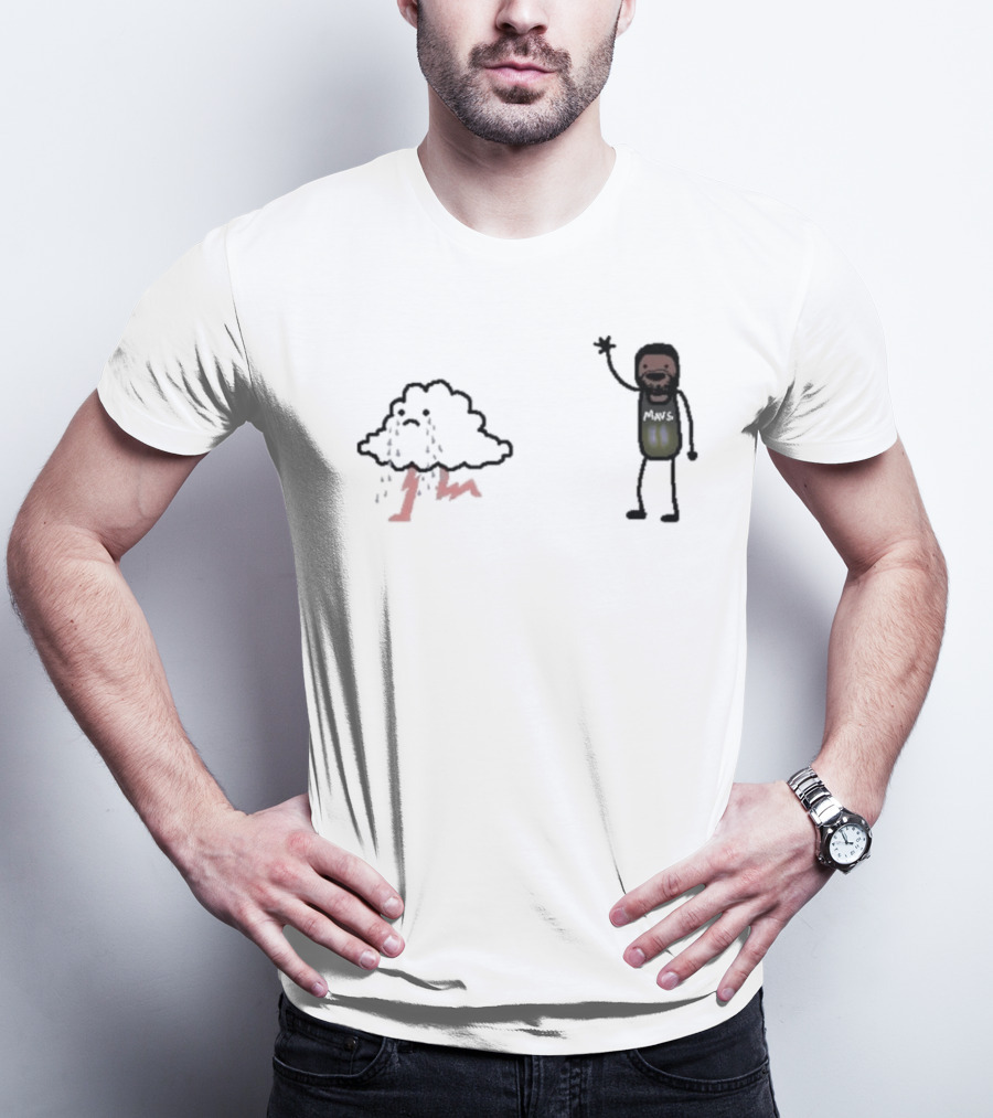 Bye-rie Irving Mars NBA Paint Cloud Storm T-Shirt