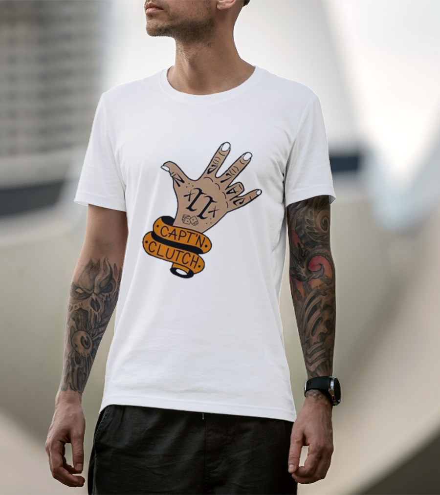 Cap’n Clutch Five Dice Hand Tattoo T-Shirt